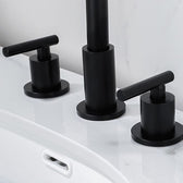Contemporary Widespread Sink Faucet Plain High Arc Wide Spread Bathroom ...