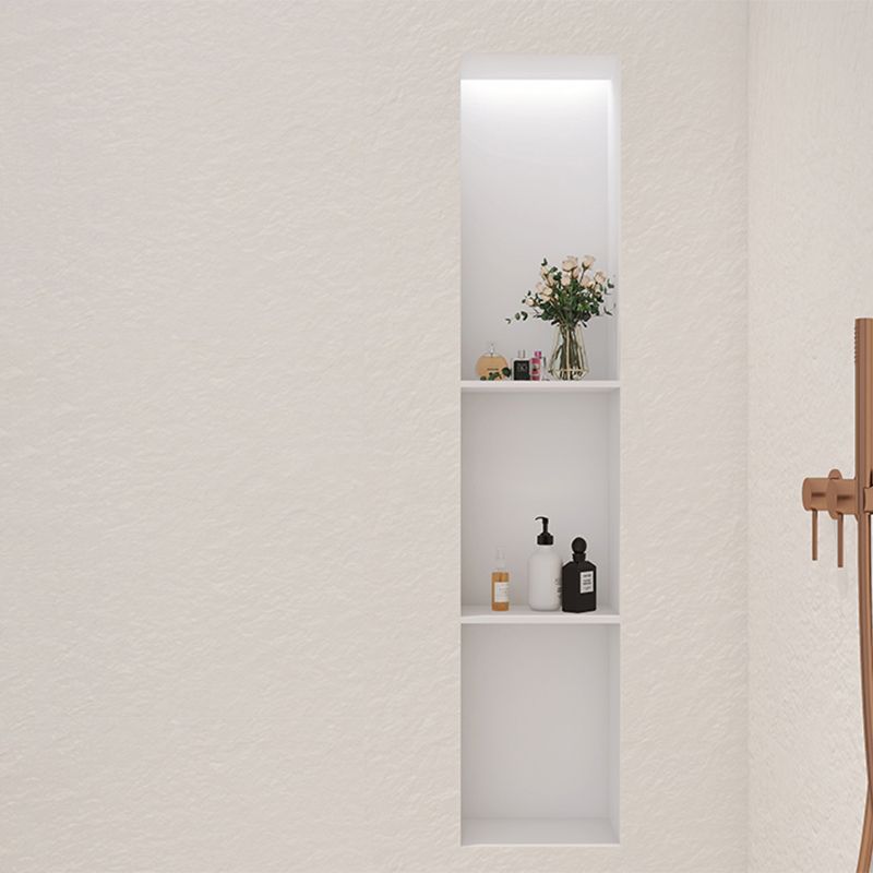 Wall & Floor Tile Ceramic Solid White Square Bathroom Wall Tile - Clearhalo