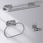Stainless Steel Bath Hardware Set Modern Simple Bathroom Set - Clearhalo