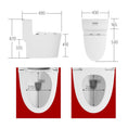Floor Mount Flush Toilet Concealed Tank One-Piece Toilet with Slow ...