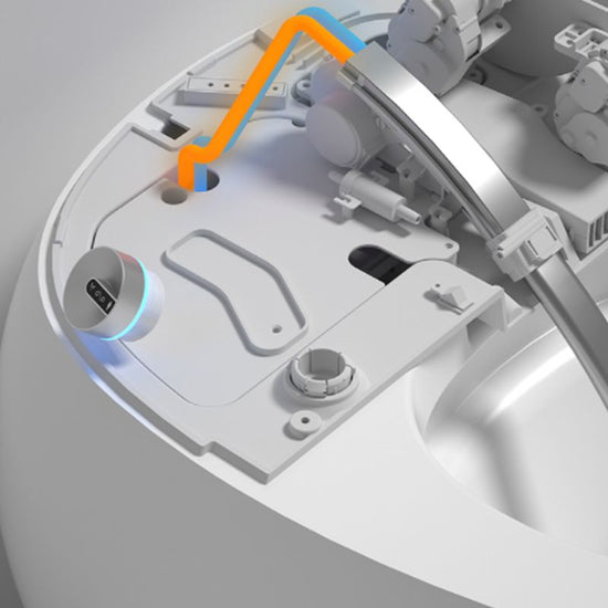 Modern Siphon Jet Toilet Floor Mounted Toilet Bowl All In One Flush ...