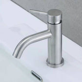 Stainless Steel Bathroom Faucet Chrome Lever Handle Sink Faucet with 1 ...
