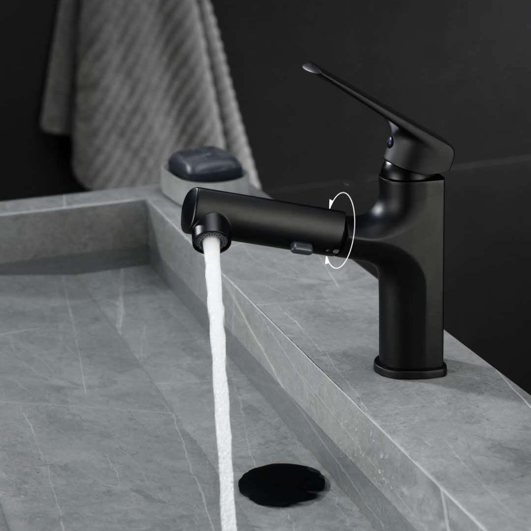 Single Handle Faucet Contemporary Vessel Sink Faucet with Lever Handle ...