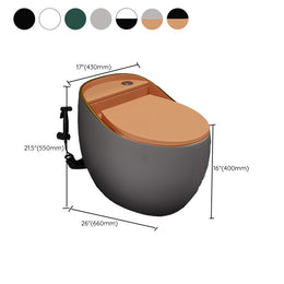 Modern Style Ceramic Flush Toilet All-In-One Toilet Bowl for Washroom ...