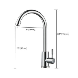 Modern Kitchen Bar Faucet Stainless Steel with Accessories Bar Prep ...
