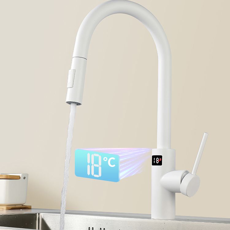 Swivel Spout Kitchen Faucet Touch Sensor 304 Stainless Steel with Pull ...