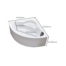 Modern Corner Soaking Bathtub Antique Finish Back to Wall Bath Tub ...