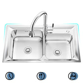 Modern Style Kitchen Sink Stainless Steel Noise-cancelling Design Drop ...