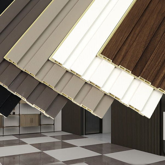 Modern Wood Paneling Smooth Wall Interior Wood Plank Set of 10 - Clearhalo