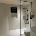 Tempered Glass Fixed Shower Screen with Extremely Narrow Stainless ...