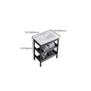 Modern Bathroom Vanity Metal Base Free-standing Standard with Mirror ...