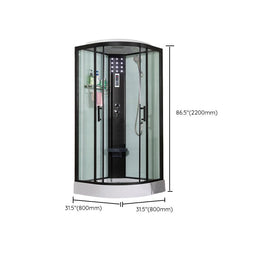 Tempered Easy Clean Glass Glass Tub & Shower Kit Double Sliding Shower ...