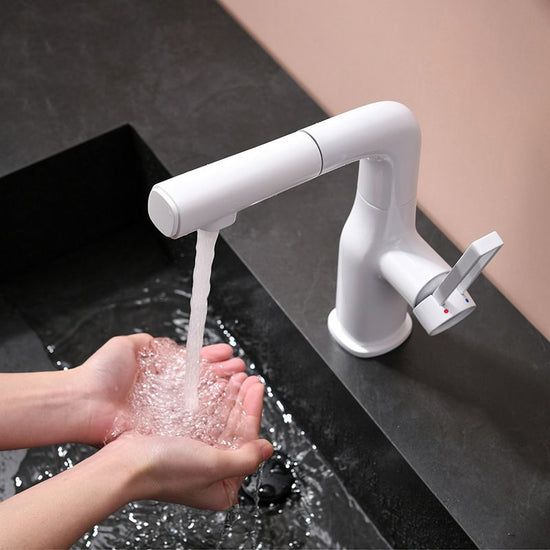 Adjustable 1 Handle Vessel Faucet Circular Lever Handles Faucet for ...