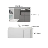 Modern Bathroom Vanity Ceramic Top Wall-Mounted Standalone Cabinet and ...