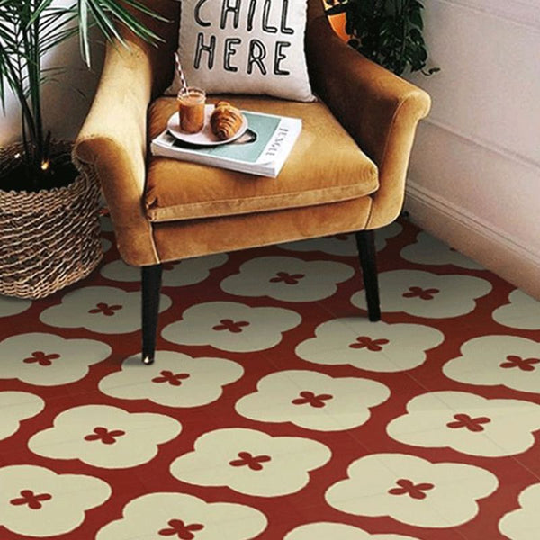 Modern Style Floor Tile Scratch Resistant Geometric Pattern Straight ...