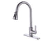 Kitchen Faucet Smoked Pull Rod Handle Cold and Hot Controlled Kitchen ...