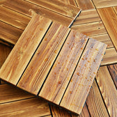 12" X 12" Square Hardwood Flooring Click-Locking Pine Wood Flooring ...