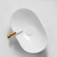 Luxury Bathroom Sink Ceramic Oval White Basin Drain Assembly Bathroom ...