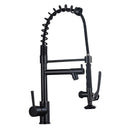 Modern Farmhouse Spring Spout Kitchen Sink Faucet Gooseneck with Pull ...