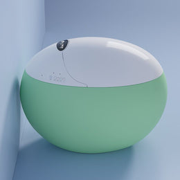 Modern Ceramic Flush Toilet One Piece Toilet Bowl for Bathroom - Clearhalo