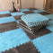 Interlocking Carpet Tiles Color Block Interlocking Carpet Floor Tile ...