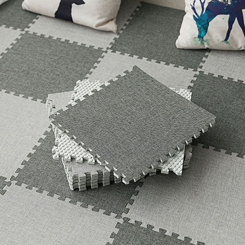 Carpet Tile Non-Skid Fade Resistant Solid Color Interlocking Carpet ...