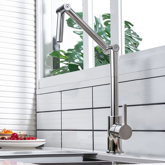 Swivel Spout 3-Function Pot Filler Kitchen Faucet Modern Pot Filler in ...