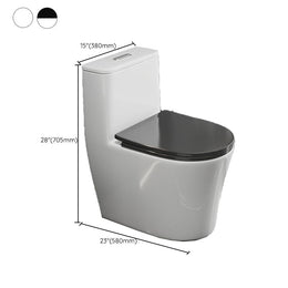 Contemporary Floor Mount Flush Toilet Siphon Jet Toilet Bowl for ...