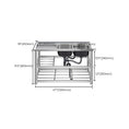 Modern Workstation Ledge Stainless Steel with Accessories and Faucet ...