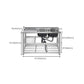 Modern Workstation Ledge Stainless Steel with Accessories and Faucet ...