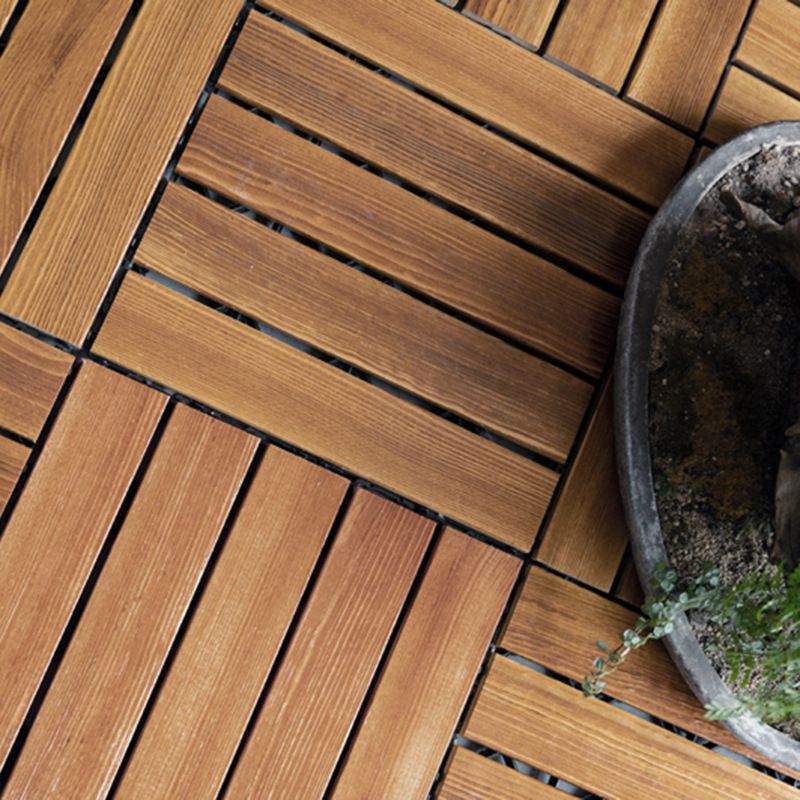 Classic Click-Locking Flooring Water Resistant Flooring Tiles - Clearhalo