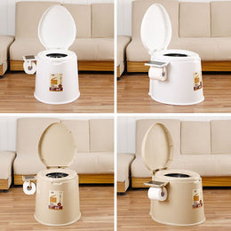 Contemporary Plastic Toilet Floor Mounted Toilet Bowl with Seat for ...