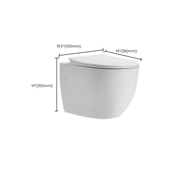 Elongated Wall Hung Toilet Set Vitreous China Wall Mounted Bidet ...