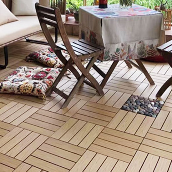 Interlocking Decking Tiles Striped Pattern Square Deck Plank Outdoor ...