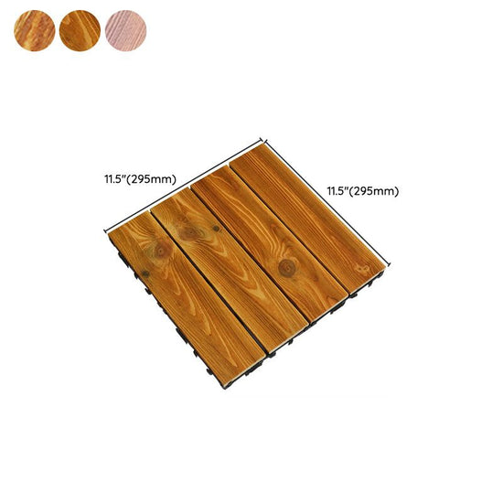 12" X 12" Square Hardwood Flooring Click-Locking Pine Wood Flooring ...