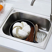 Modern Style Kitchen Sink Dirt Resistant Drop-In Kitchen Sink with ...
