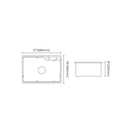 Rectangle Quartz Kitchen Sink in Peppermint Green Single Bowl Sink ...