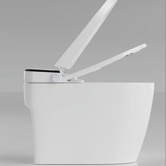 Modern Concealed Toilet Bowl All-In-One White Toilet with Seat for ...