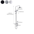 Wall Mounted Shower System Modern Handheld Shower Head Raining Jet ...