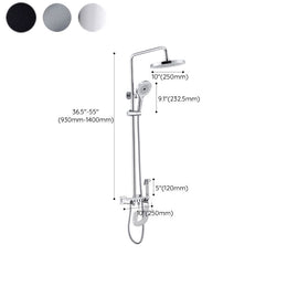 Wall Mounted Shower System Modern Handheld Shower Head Raining Jet ...