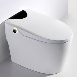 Modern Concealed Tank Toilet Skirted ABS Floor Mounted Flush Toilet ...