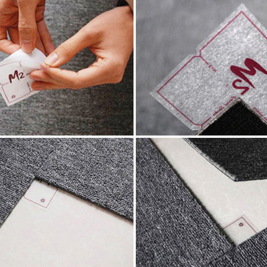 Loose Lay Indoor Carpet Tiles Non-Skid Level Loop Carpet Tile - Clearhalo