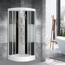 Round Shower Enclosure Full Frame Double Sliding Door Shower Room ...