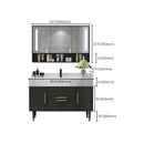 Metal Frame Vanity Set Plain Rectangle Drawers Freestanding Bath Vanity ...