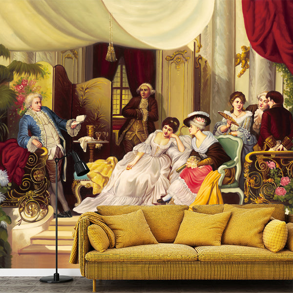 Brown Classic Wall Paper Murals Whole Carl Schlesinger Painting Wall ...