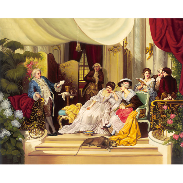Brown Classic Wall Paper Murals Whole Carl Schlesinger Painting Wall ...