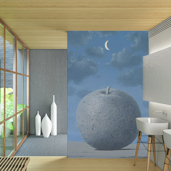 Customized Illustration Surreal Murals Wallpaper with Giant Apple Under ...