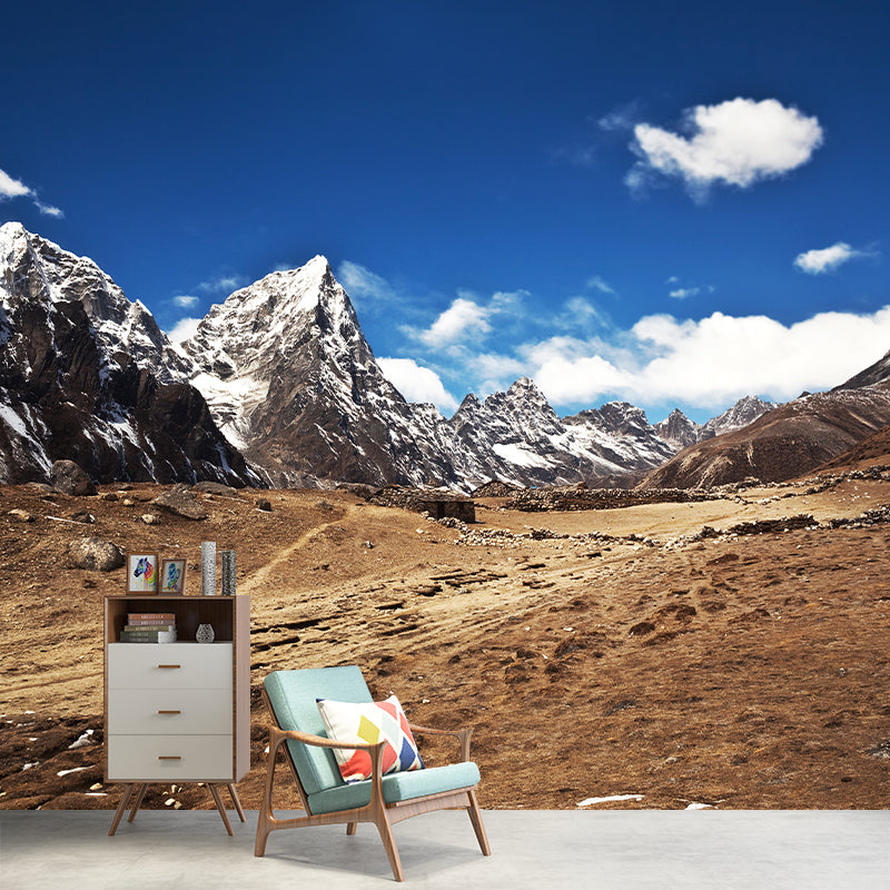 Personalized Photography Modern Mural with Exposed Soil in Melting ...