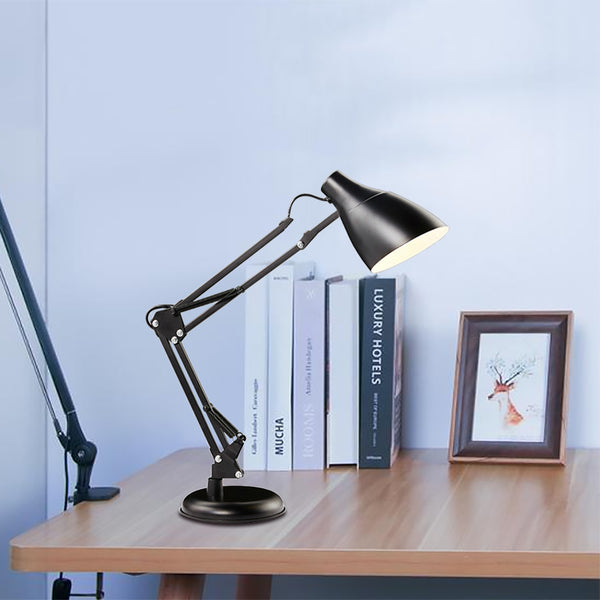 Black/White Multi-Joint Task Desk Lamp with Cone Shade Modern Style 1 ...