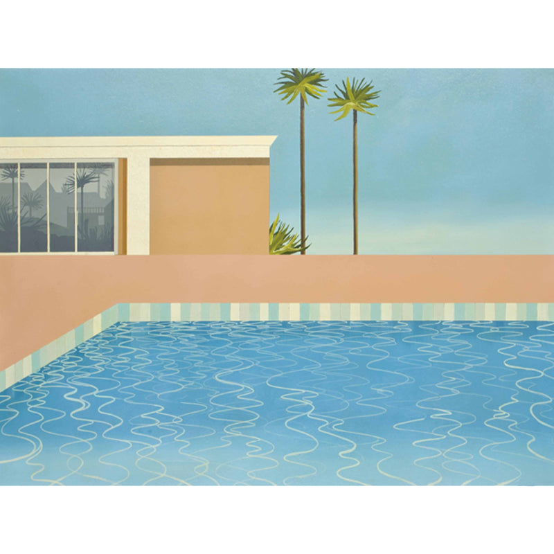 Pop Art Swimming Pool Murals for Living Room Custom Size Wall Decor in ...